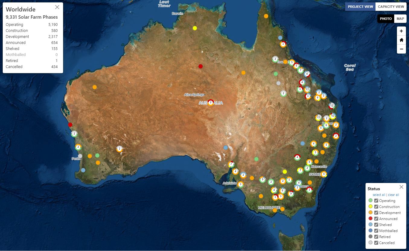 Australian solar projects catalogued by global mapping tool – pv ...