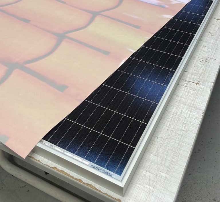 Customisable sticker to turn solar panels into advertising billboards ...