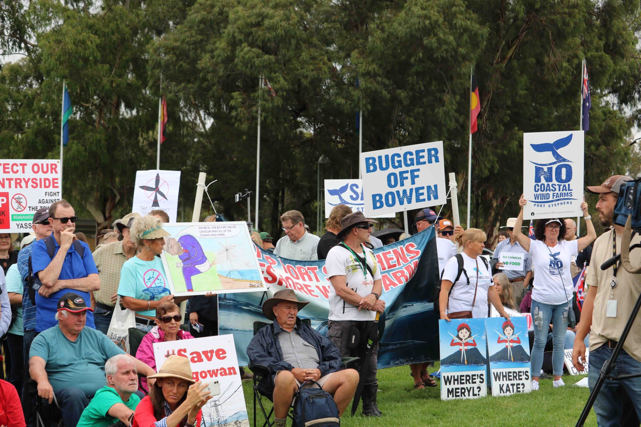 Snapshot from the Rally Against Reckless Renewables – pv magazine Australia