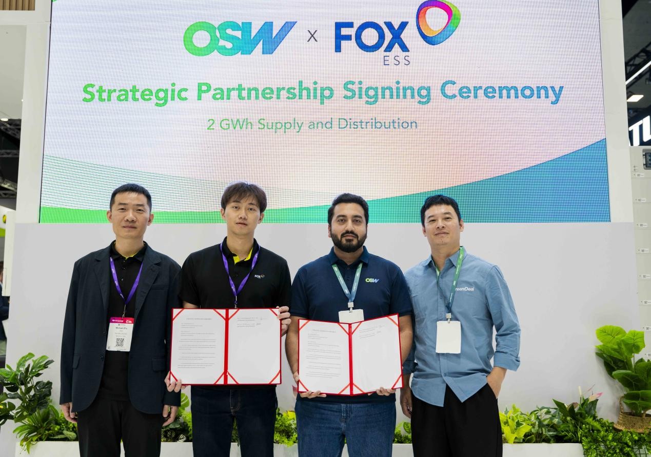 Fox ESS and OSW ink strategic partnership for 2GWh energy storage projects at All Energy 2025 ...